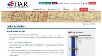 DAR Department of Archives and History Online Resources | Today's DAR